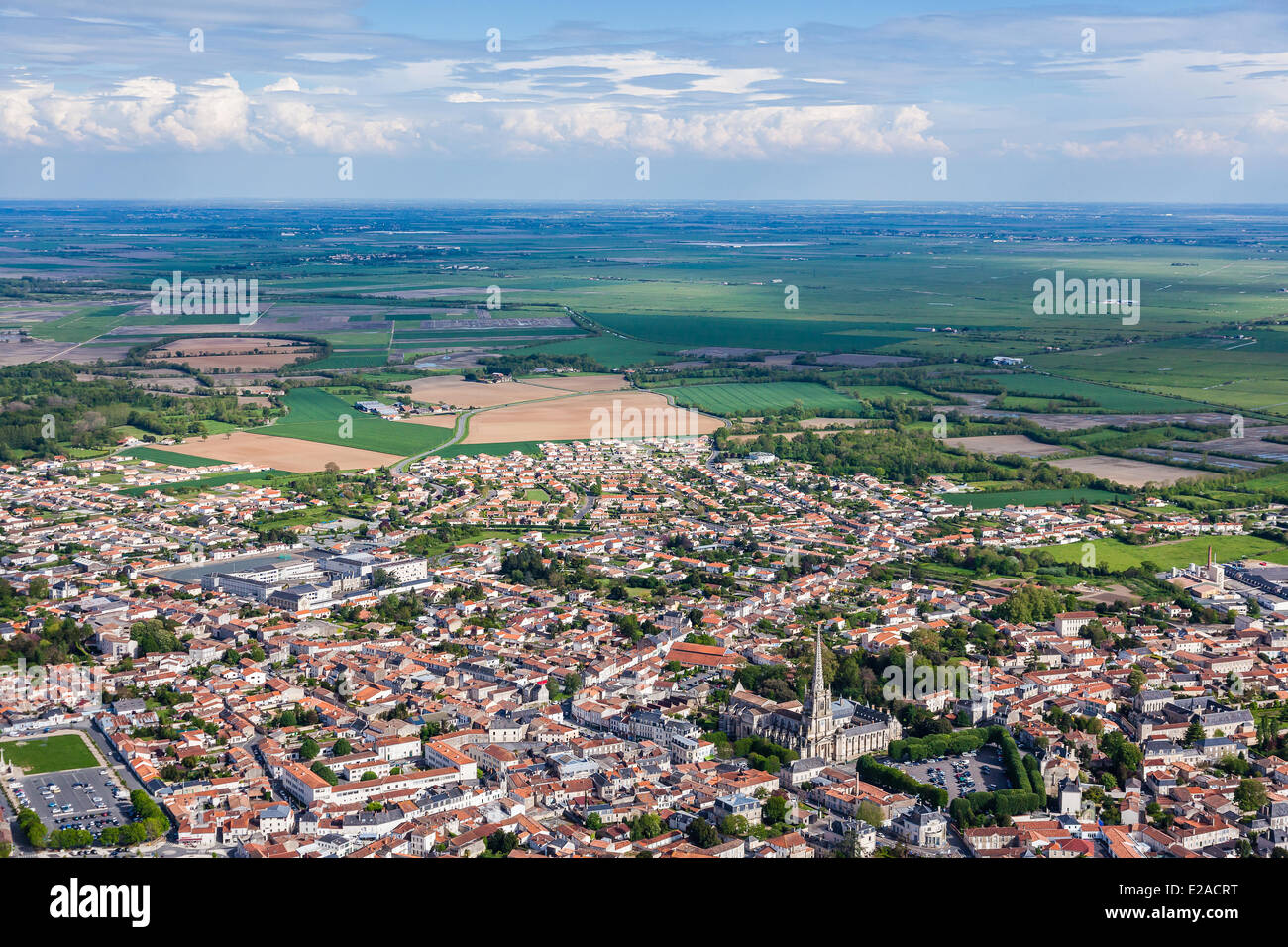 France, Vendee, Lucon (aerial view Stock Photo - Alamy