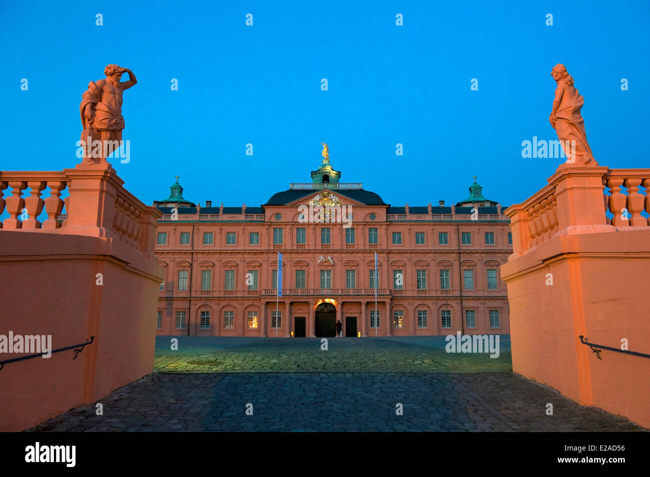 Germany, Baden Wuerttemberg, Black Forest, Rastatt, Rastatt castle seen ...