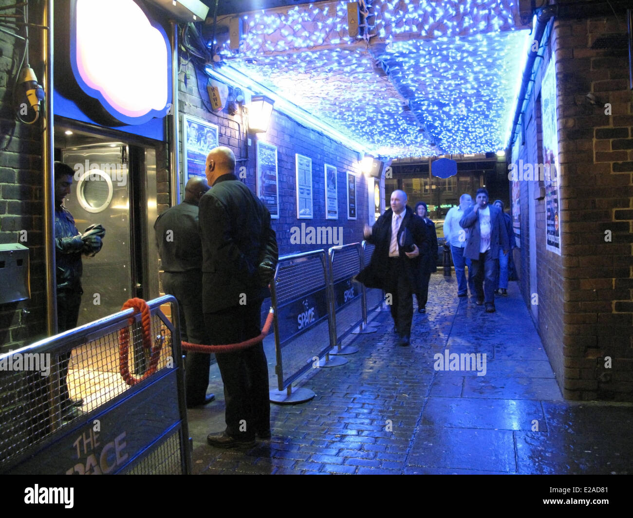 United Kingdom, Yorkshire, Leeds, downtown, club entrance in the trendy ...