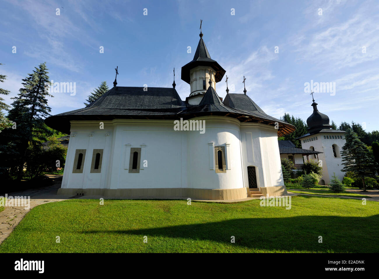 Romania, Bukovina Region, Neamt monasteries, Sihastria monastery Stock ...