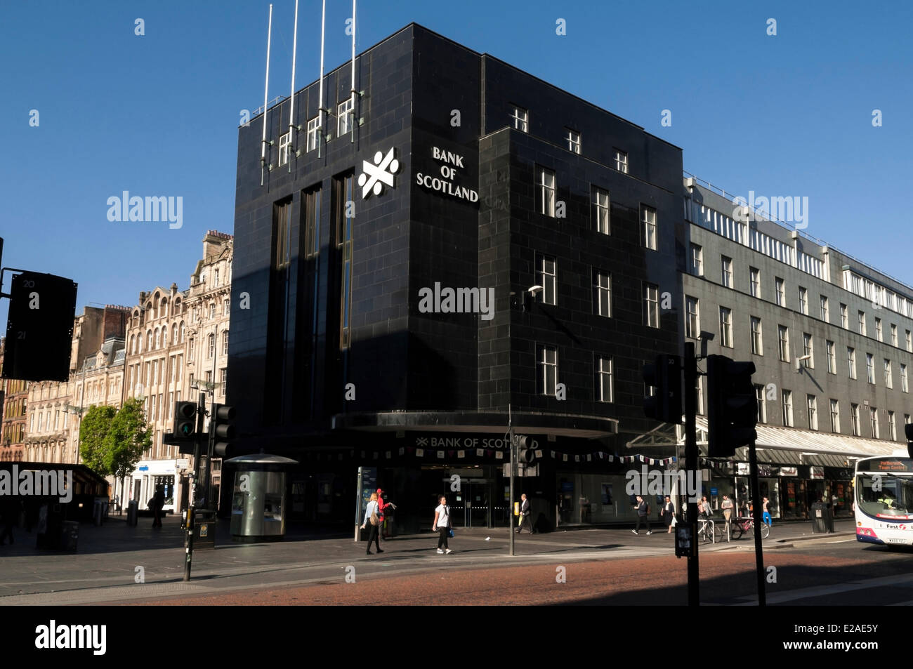 United Kingdom, Scotland, Glasgow, Saint Enoch Square at crossing to ...