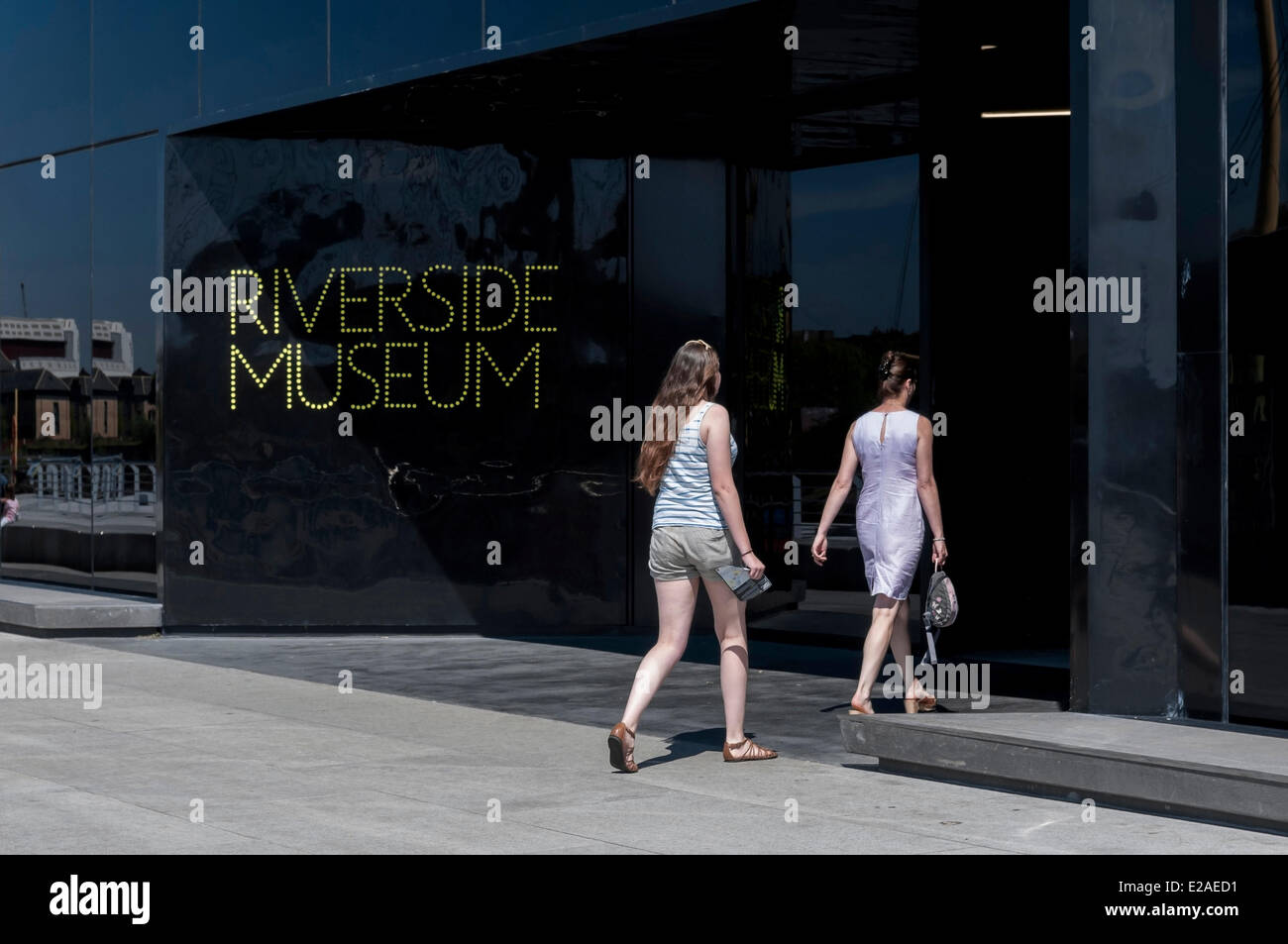 United Kingdom, Scotland, Glasgow, The Riverside Museum designed by ...