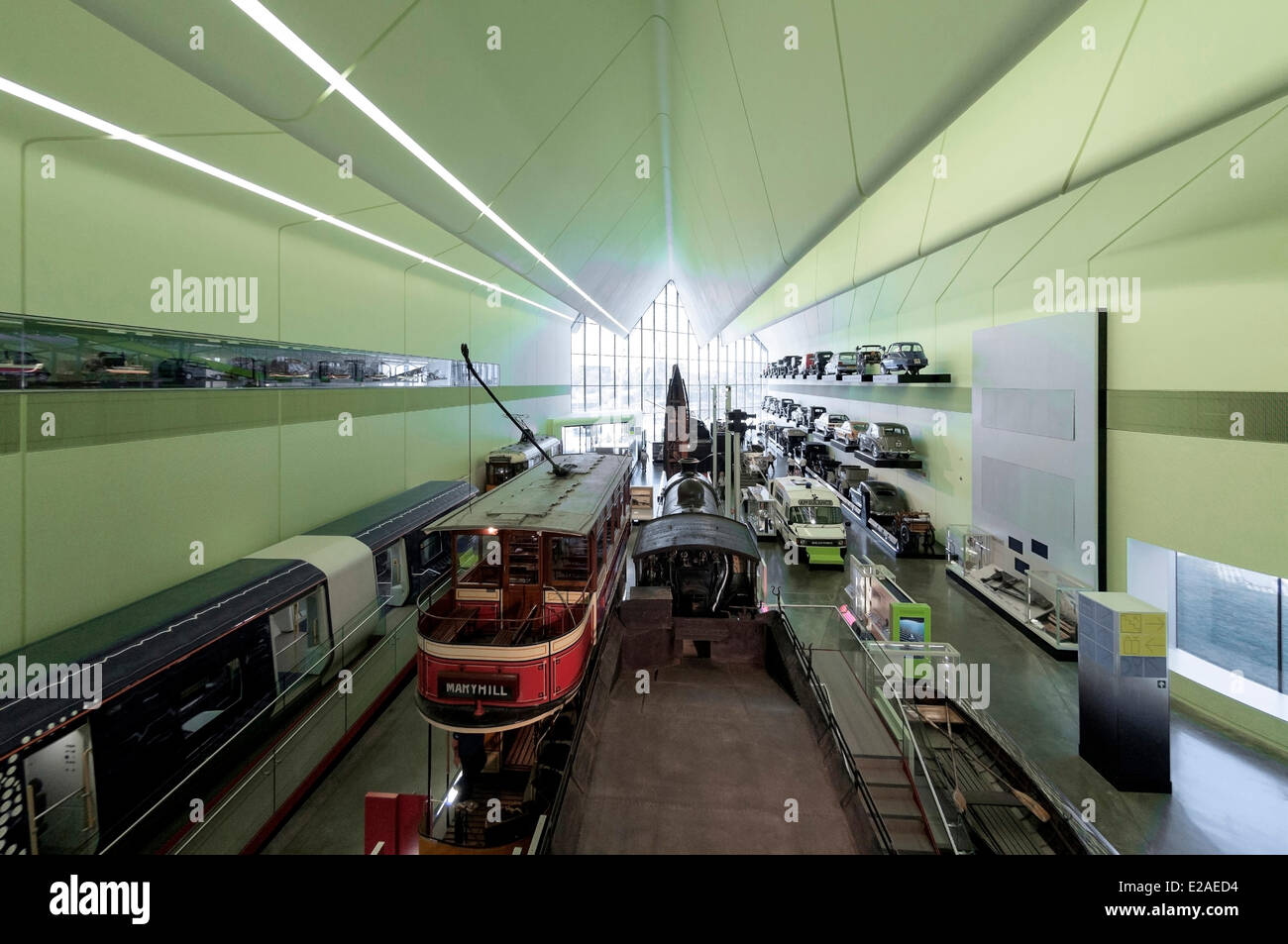United Kingdom, Scotland, Glasgow, The Riverside Museum designed by ...