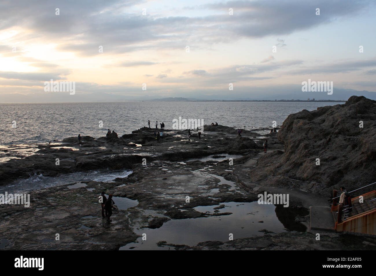 Japan: Coast of island Enoshima (south of Tokyo Stock Photo - Alamy