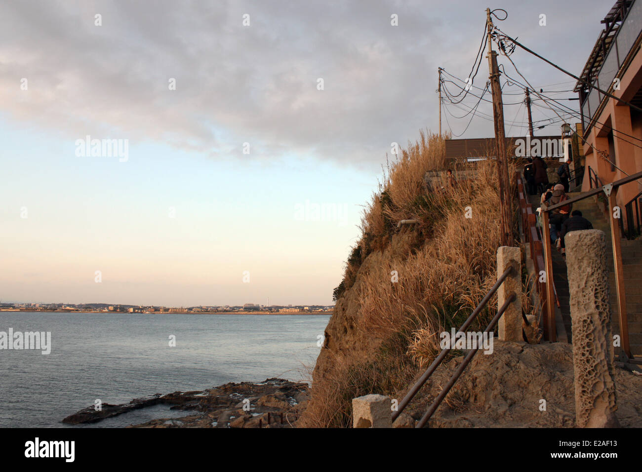 Japan: Coast of island Enoshima (south of Tokyo Stock Photo - Alamy