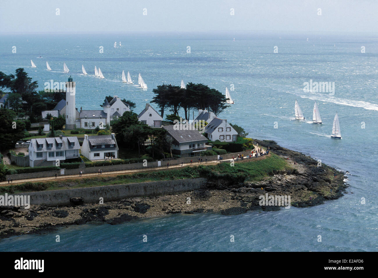 France, Morbihan, Quiberon Bay, entry of the Golfe du Morbihan, Presqu ...