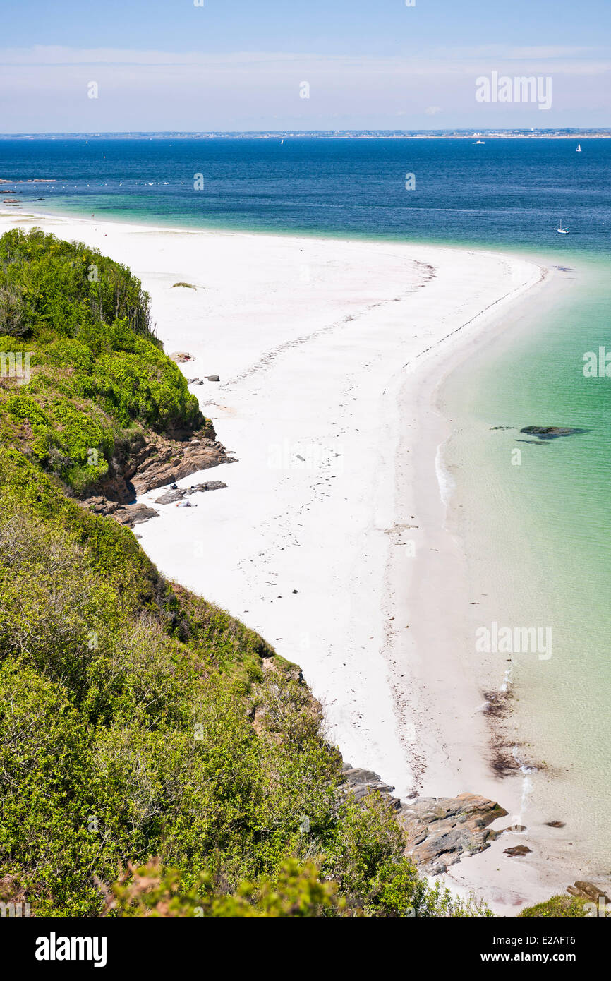 France, Morbihan, Ile de Groix, Plage des Grands Sables (the Great Sand ...