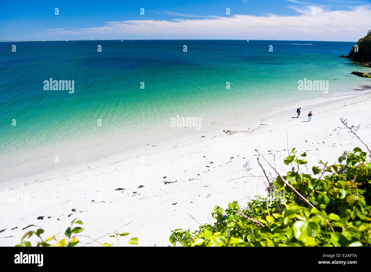 France, Morbihan, Ile de Groix, Plage des Grands Sables (the Great Sand ...