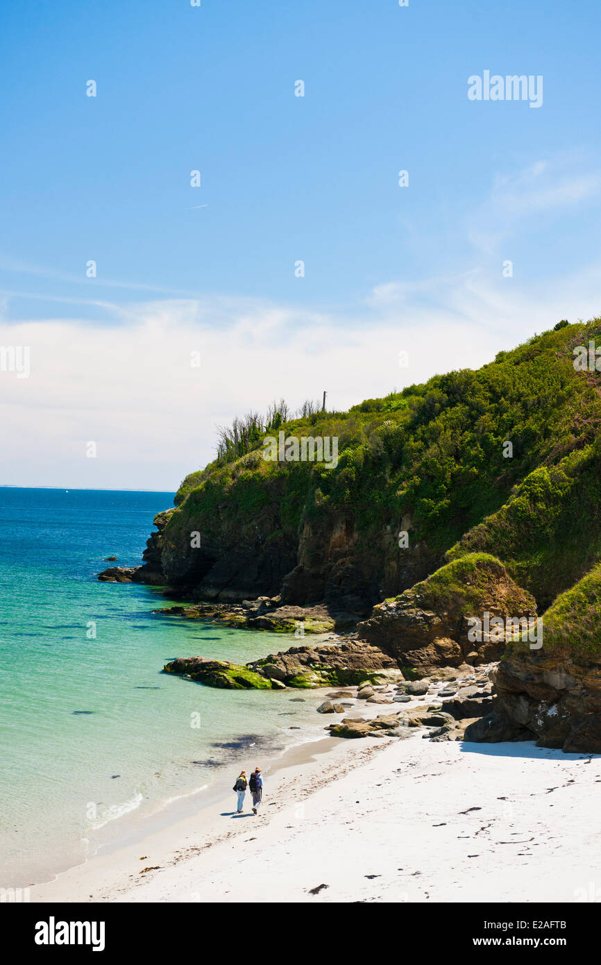 France, Morbihan, Ile de Groix, Plage des Grands Sables (the Great Sand ...