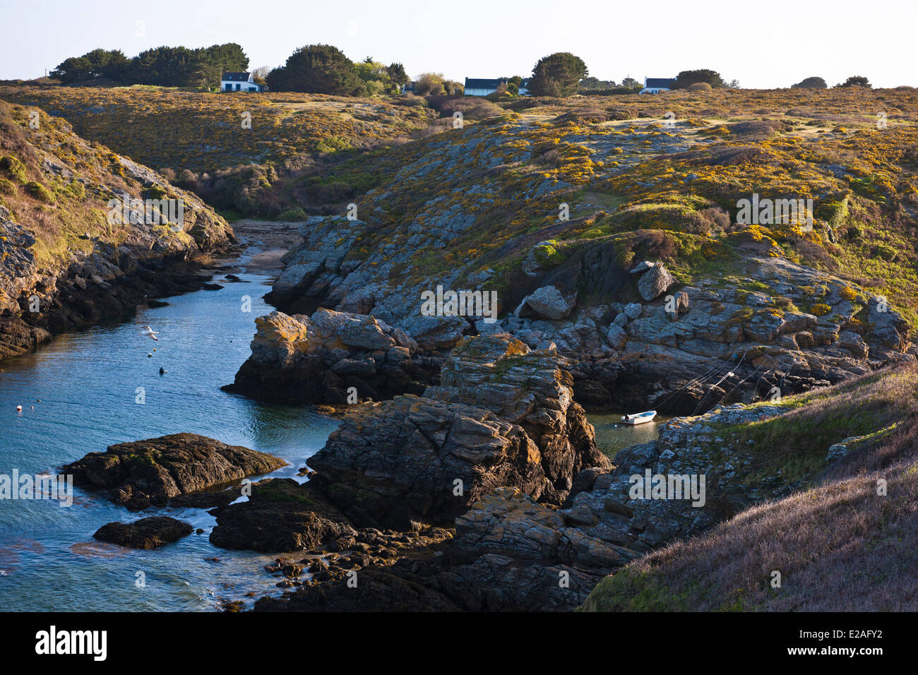 France, Morbihan, Ile de Groix, Port Saint Nicolas Stock Photo - Alamy