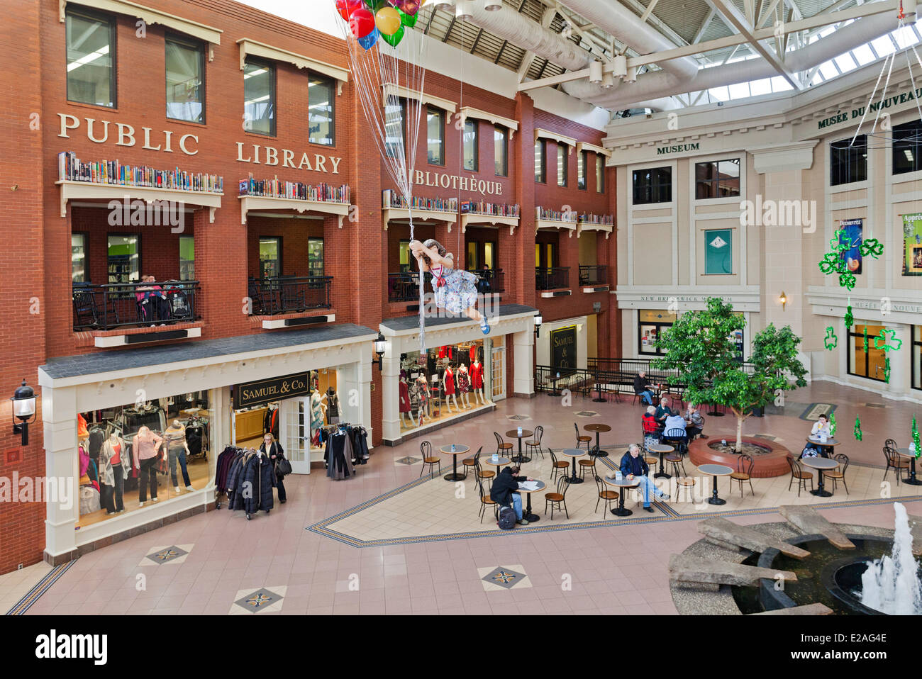 Canada, New Brunswick Province, Saint John, the Marquet Square complex ...