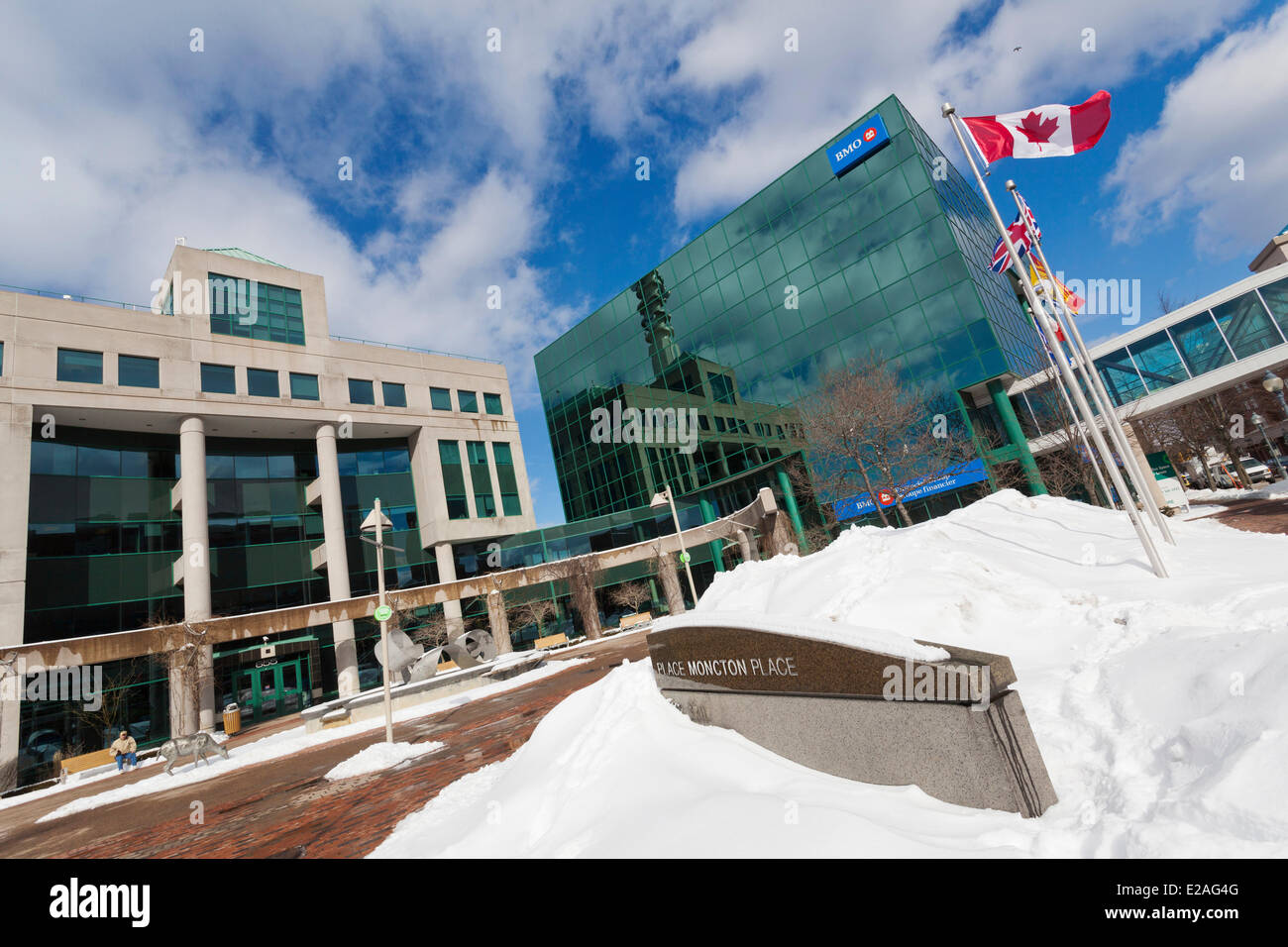 Canada, New Brunswick Province, Moncton Main Street, Moncton Square ...