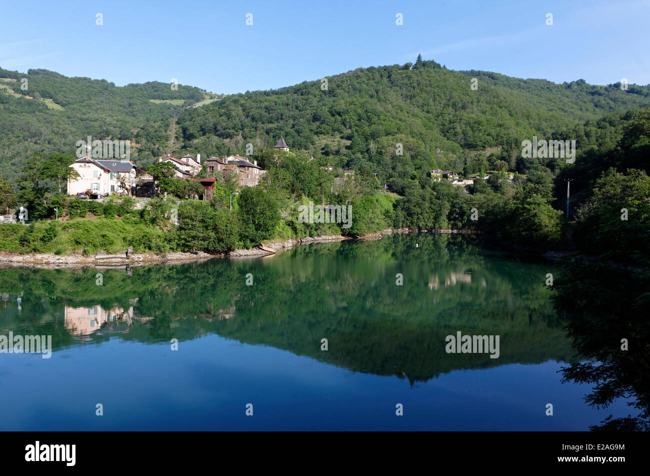 France, Aveyron, Pinel, Tarn Valley, Levezou Stock Photo - Alamy