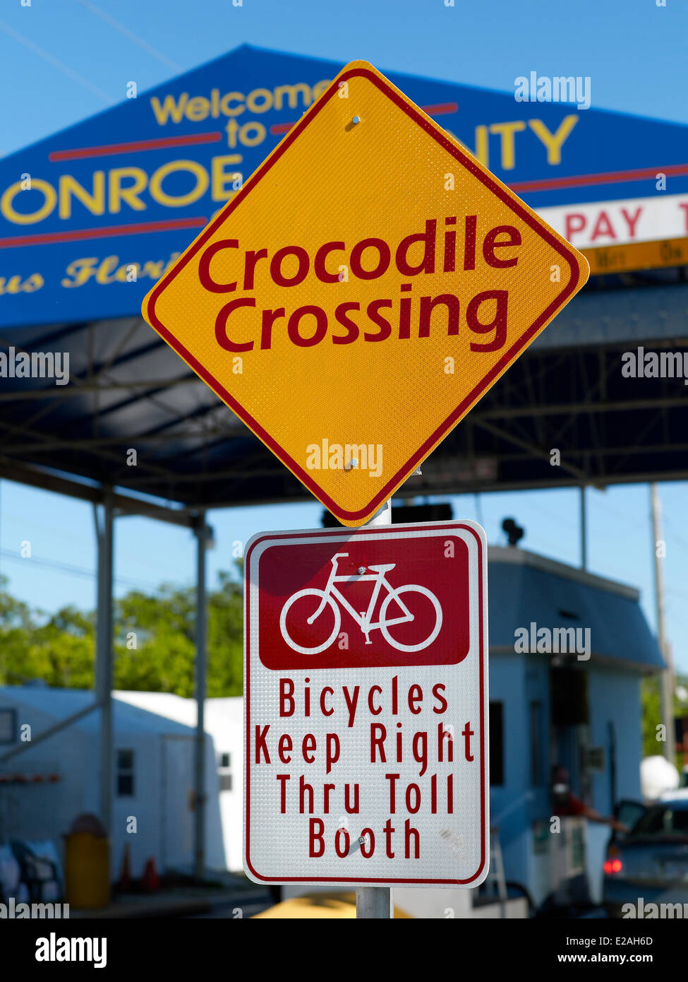 United States, Florida, Miami, feature : Miam!, signpost Stock Photo ...