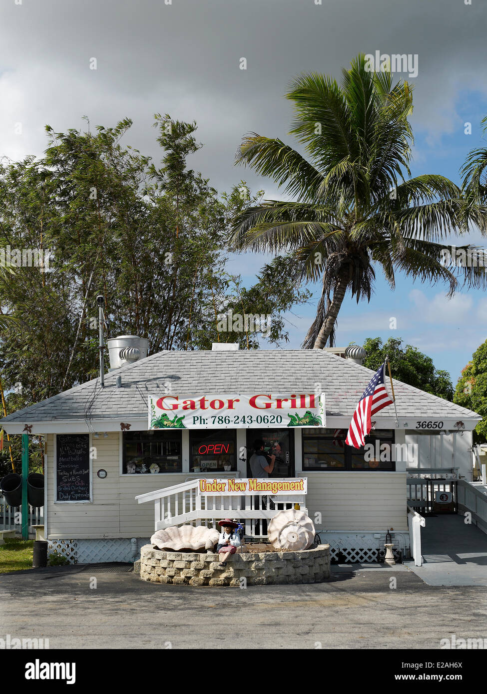 United States, Florida, Miami, feature : Miam!, the Gator Grill Stock ...