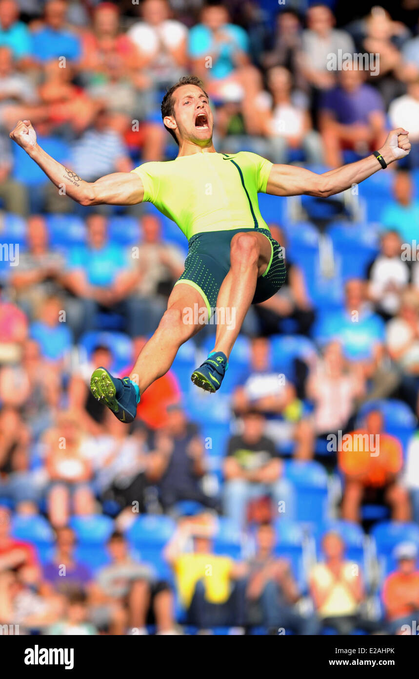Ostrava, Czech Republic. 17th June, 2014. Winning pole-vaulter Renaud ...