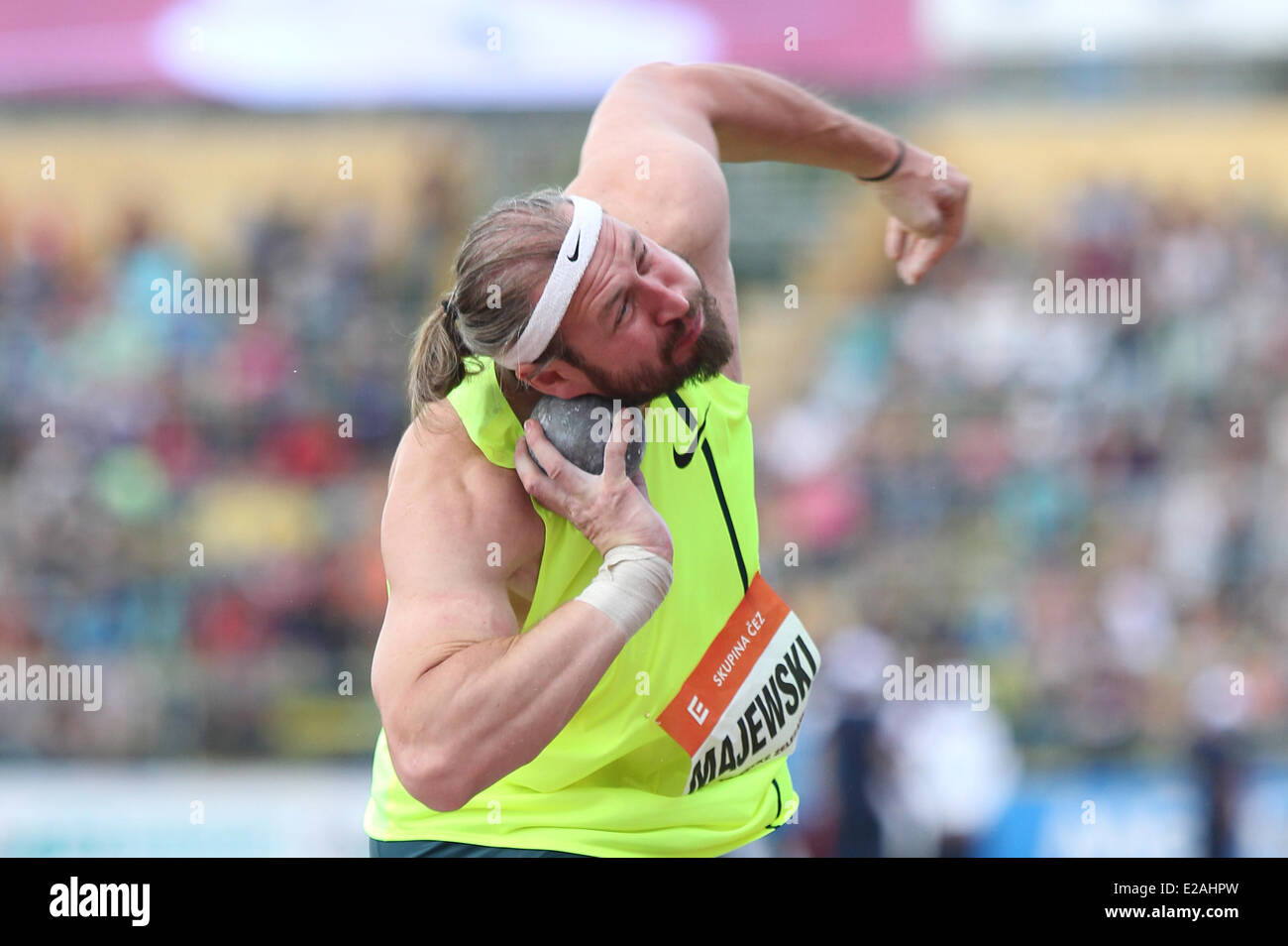 Ostrava, Czech Republic. 17th June, 2014. Tomasz Majewski from Poland ...