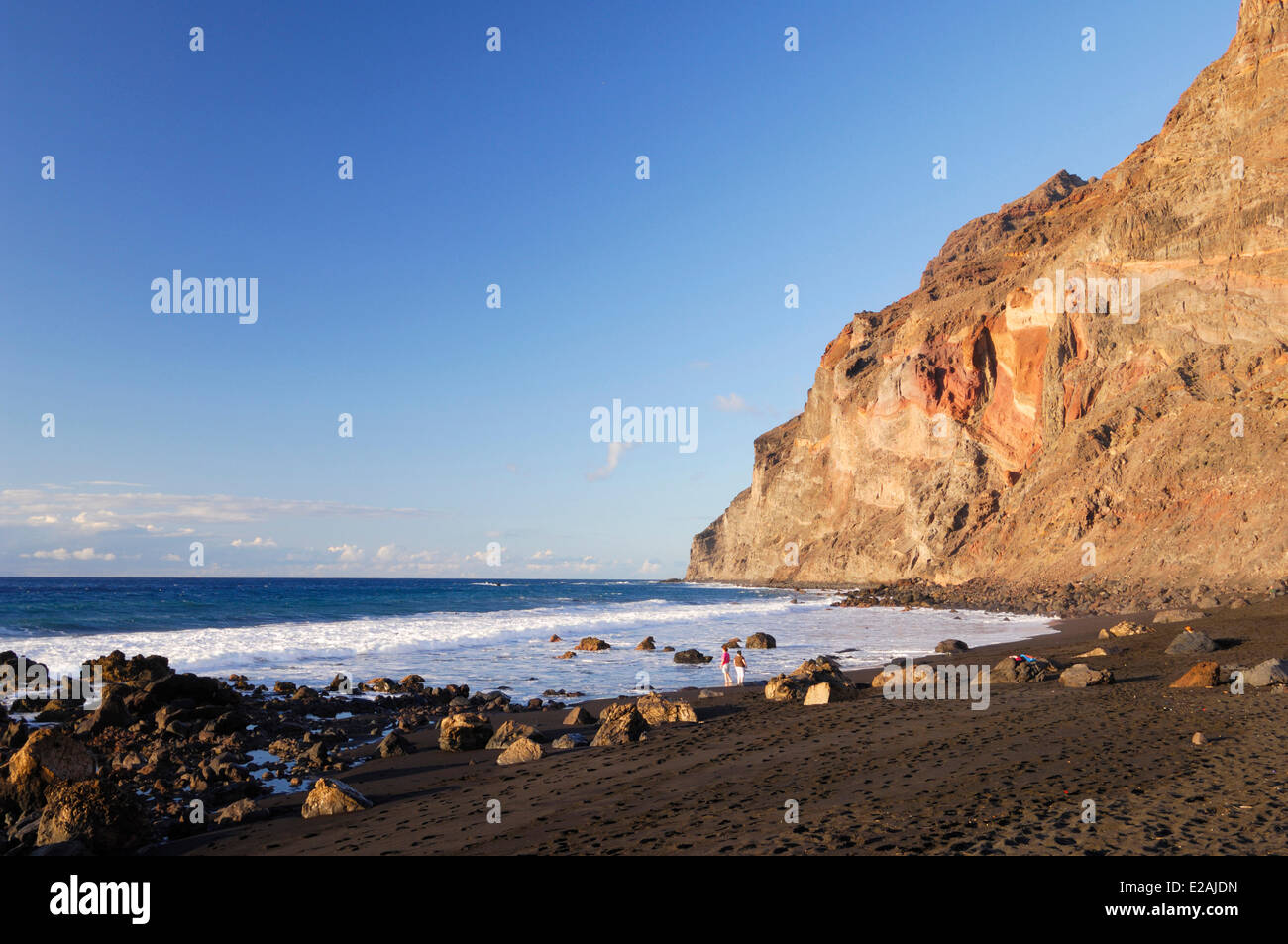 Spain, Canary Islands, La Gomera, Valle Gran Rey, Playa de Calera ...