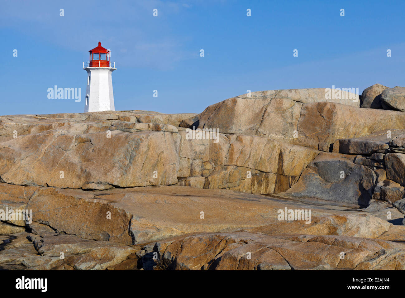 Canada, Nova Scotia, the lighthouse road, Peggy's Cove and its famous ...