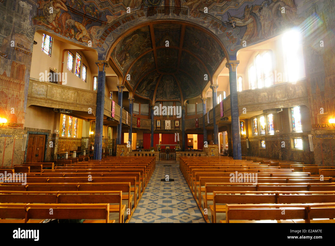 Stained glass window saint blaise hi-res stock photography and images ...
