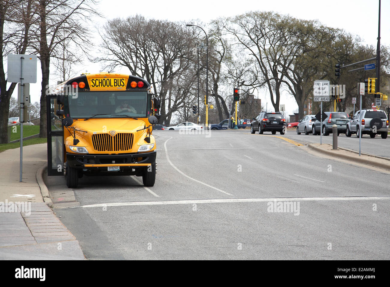 American school bus one hi-res stock photography and images - Alamy