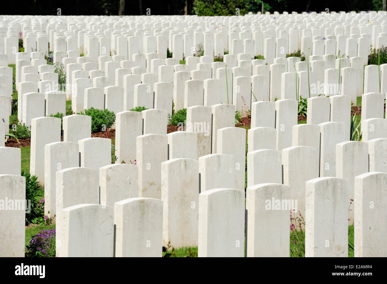 France, Pas de Calais, Etaples, british military cemetery from World ...