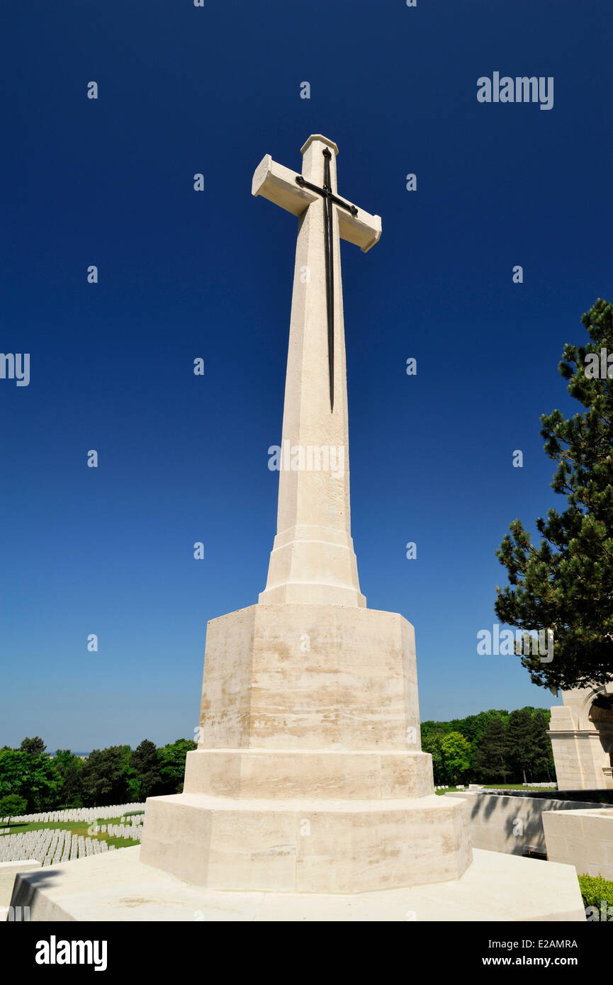 France, Pas de Calais, Etaples, british military cemetery from World ...