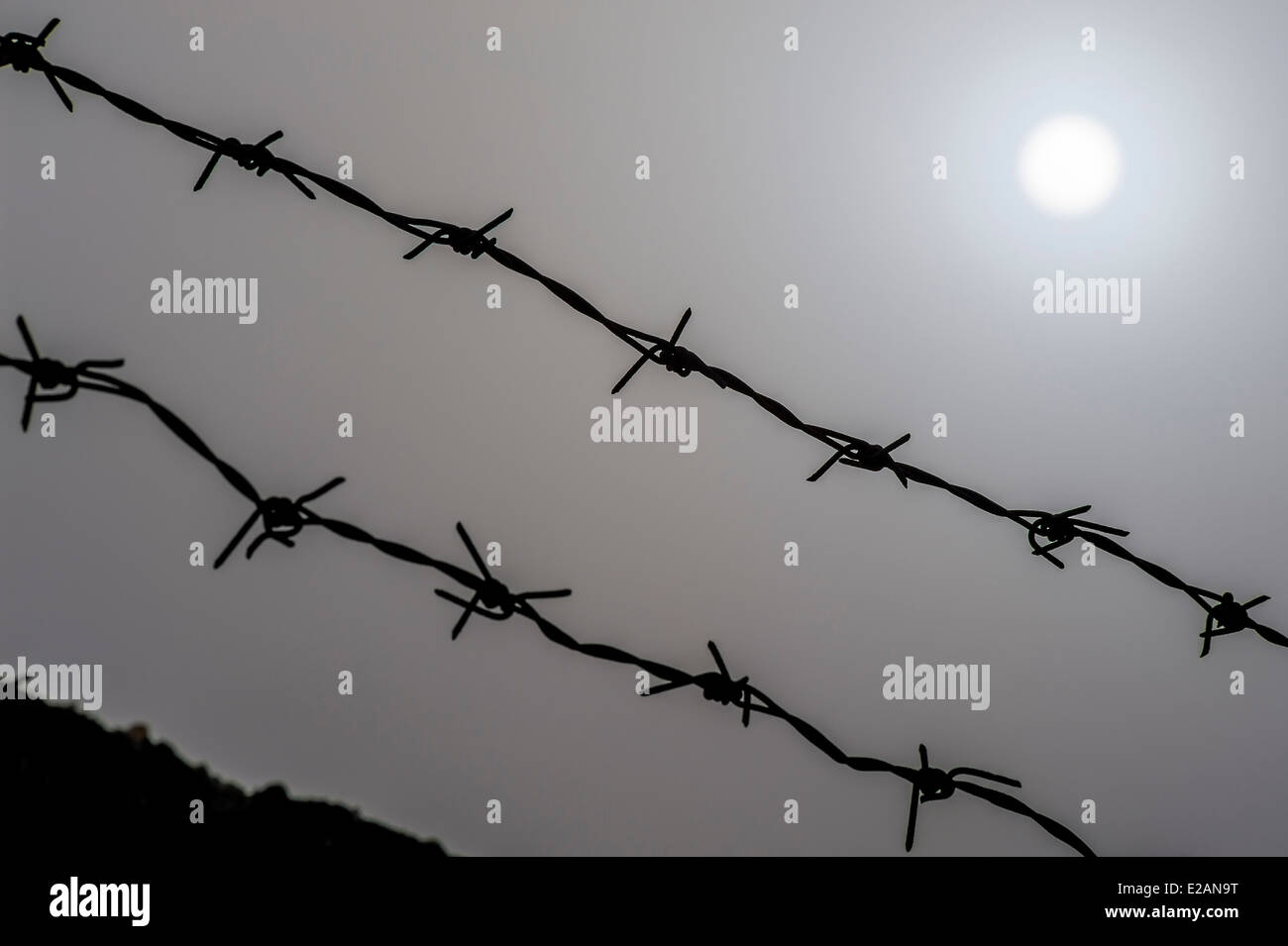 Penitentiary barbed wire hi-res stock photography and images - Alamy