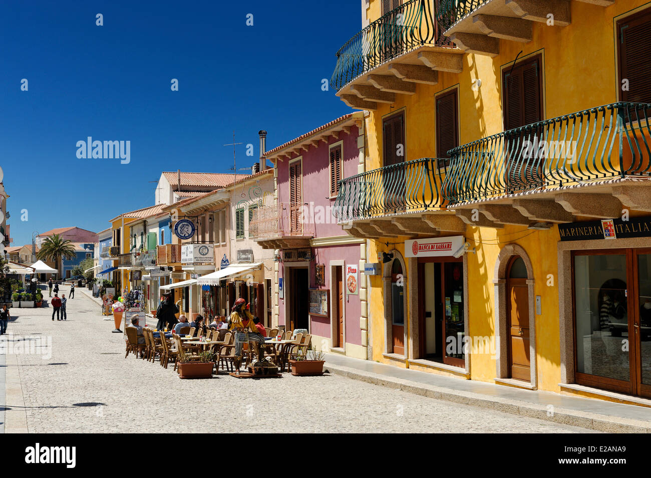 Italy, Sardinia, Olbia Tempio Province, Santa Teresa Gallura, Via XX ...