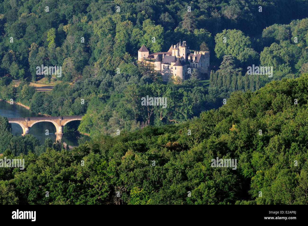France, Dordogne, Perigord Noir, Castle Fayrac 16th century on the ...