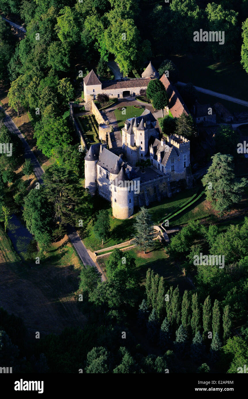 France, Dordogne, Perigord Noir, Castle Fayrac 16th century on the ...