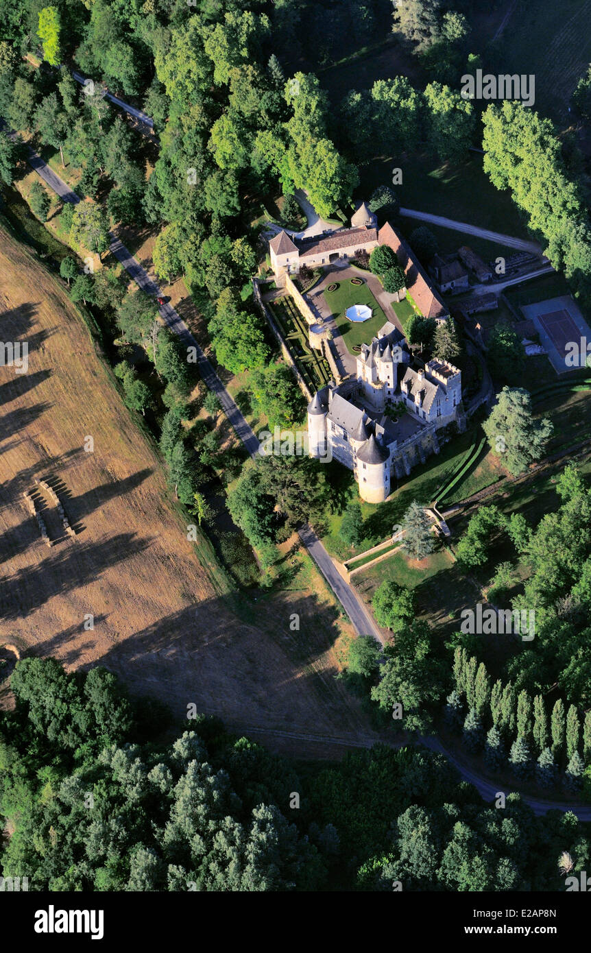 France, Dordogne, Perigord Noir, Castle Fayrac 16th century on the ...