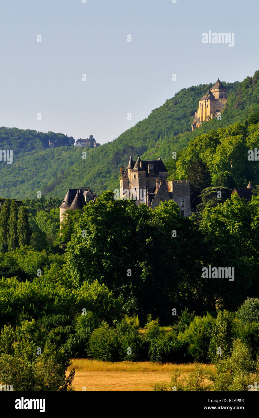 France, Dordogne, Perigord Noir, Castle Fayrac 16th century on the ...