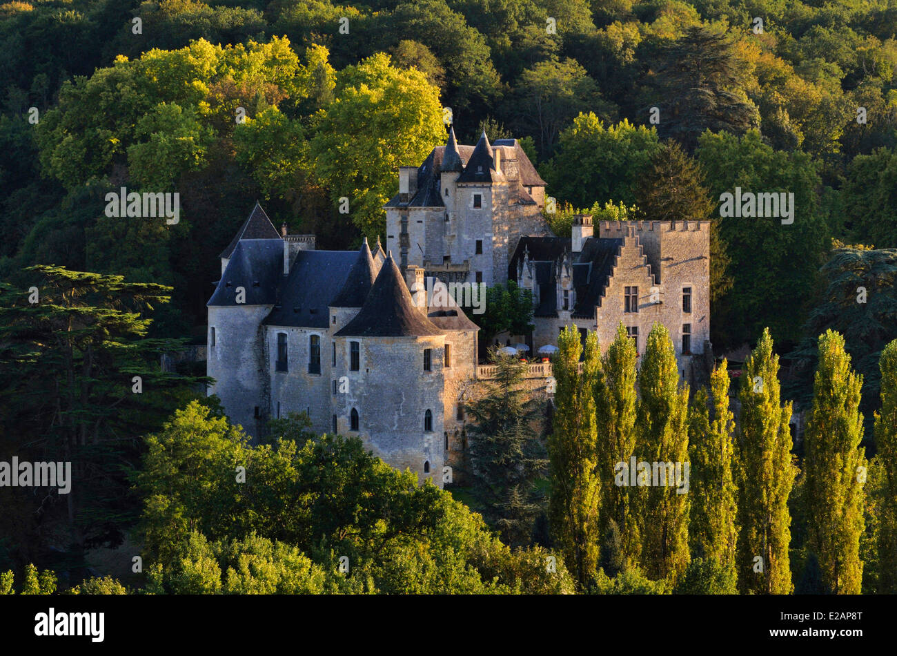 France, Dordogne, Perigord Noir, Castle Fayrac 16th century on the ...