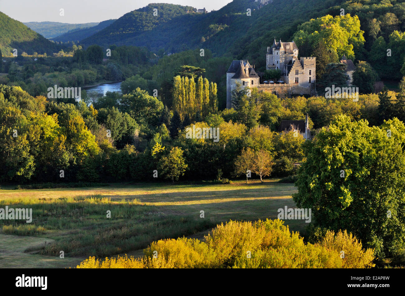 France, Dordogne, Perigord Noir, Castle Fayrac 16th century on the ...