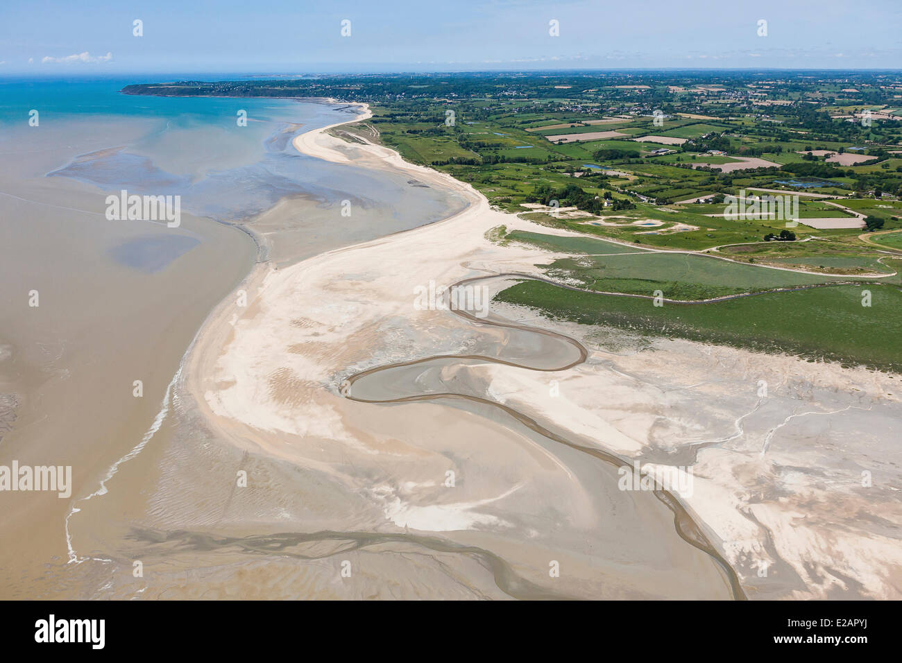 France, Manche, Genets, Bec d'Andaine (aerial view Stock Photo - Alamy