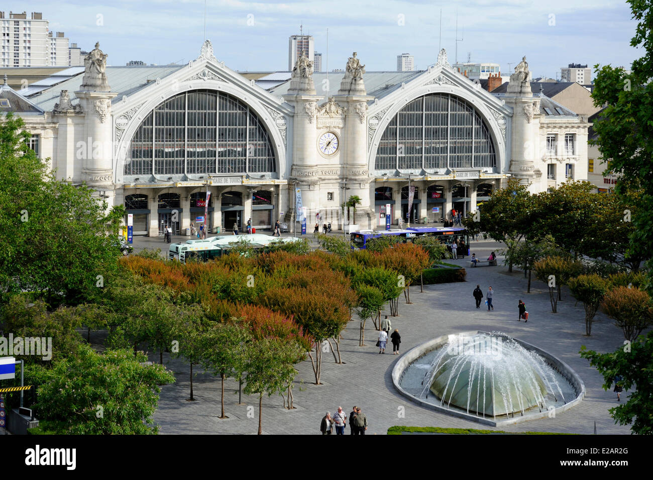 France, Indre et Loire, Tours, The Station, Place du General Leclerc ...