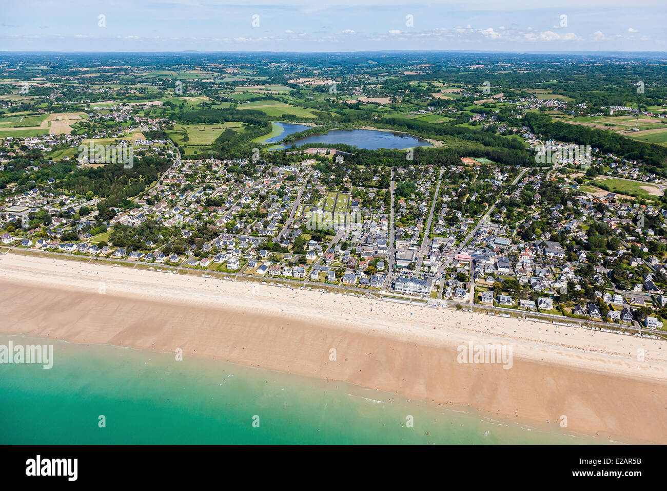 France, Manche, Jullouville (aerial view Stock Photo - Alamy