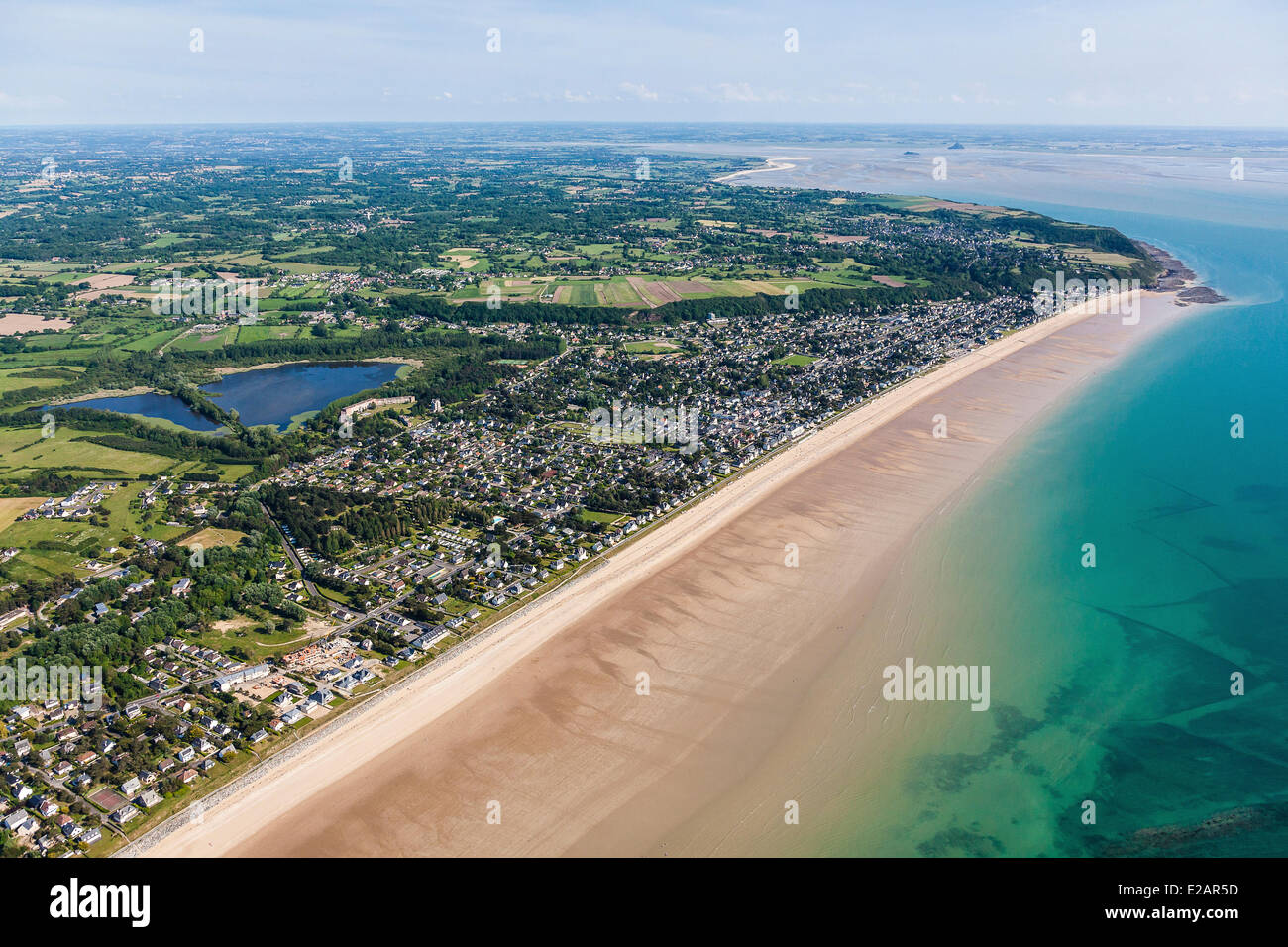 France, Manche, Jullouville (aerial view Stock Photo - Alamy