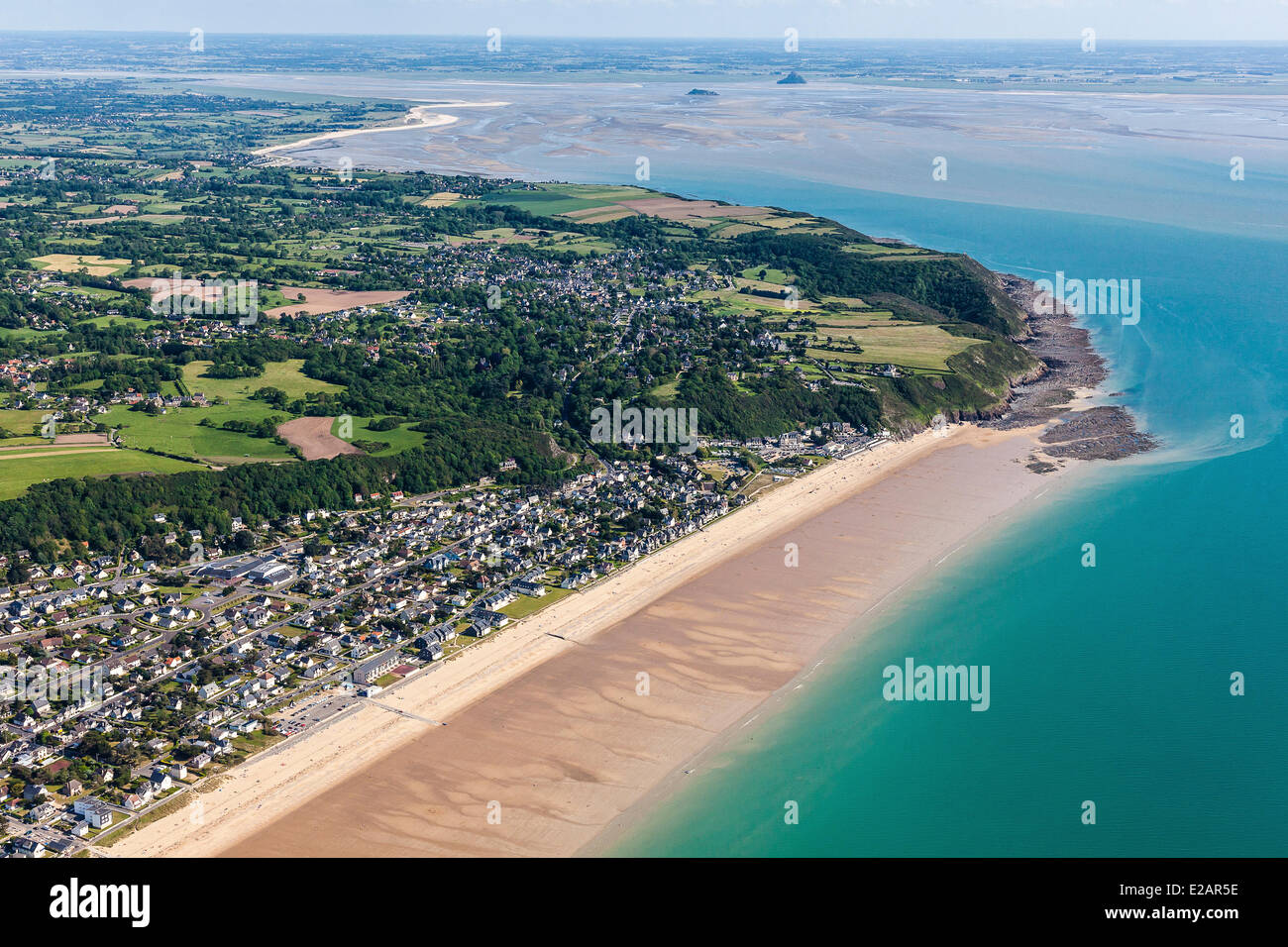 France, Manche, Jullouville (aerial view Stock Photo - Alamy