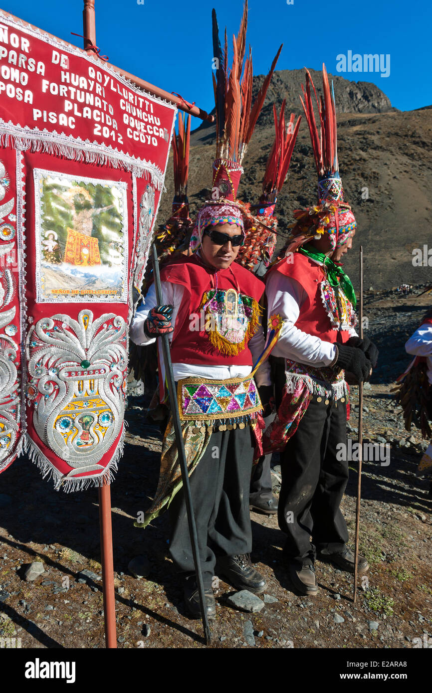 Peru, Cuzco province, Ocongate region, Lord Qoyllur Rit'i Day (or Snow ...