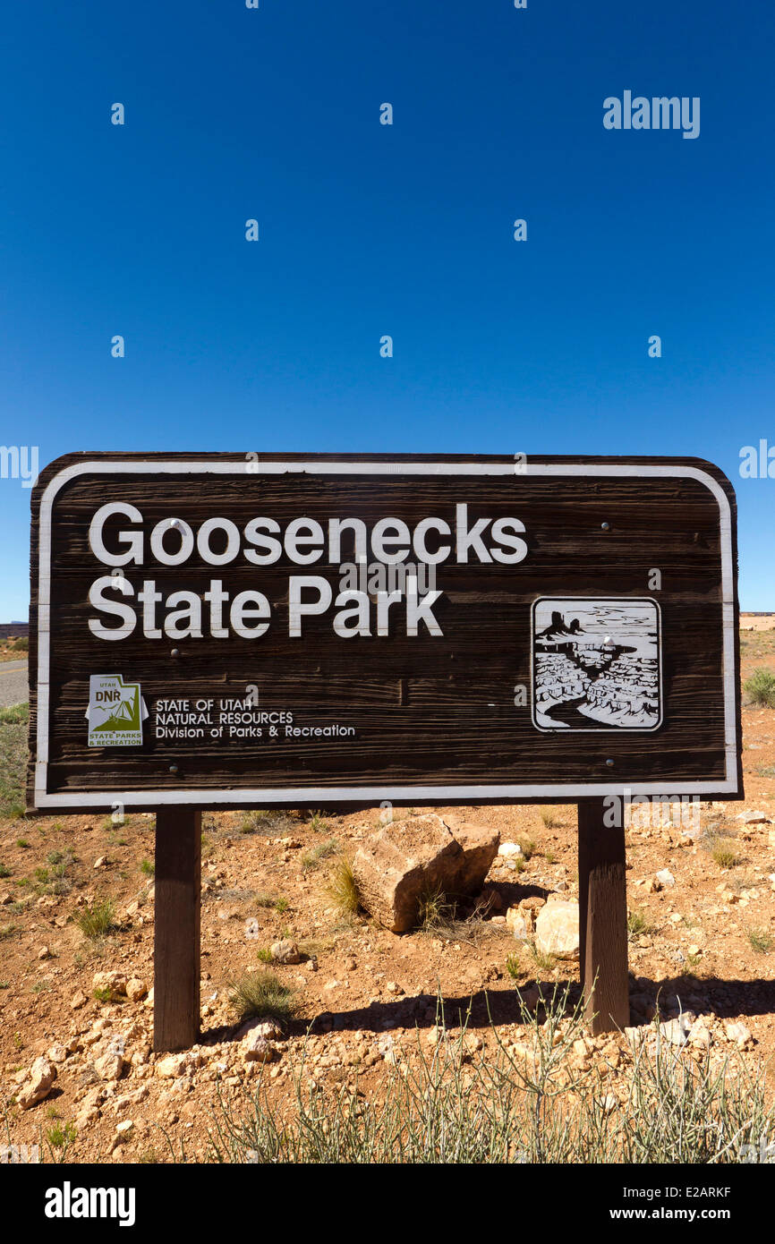 United States, Utah, Colorado plateau, San Juan river, Goosenecks State ...