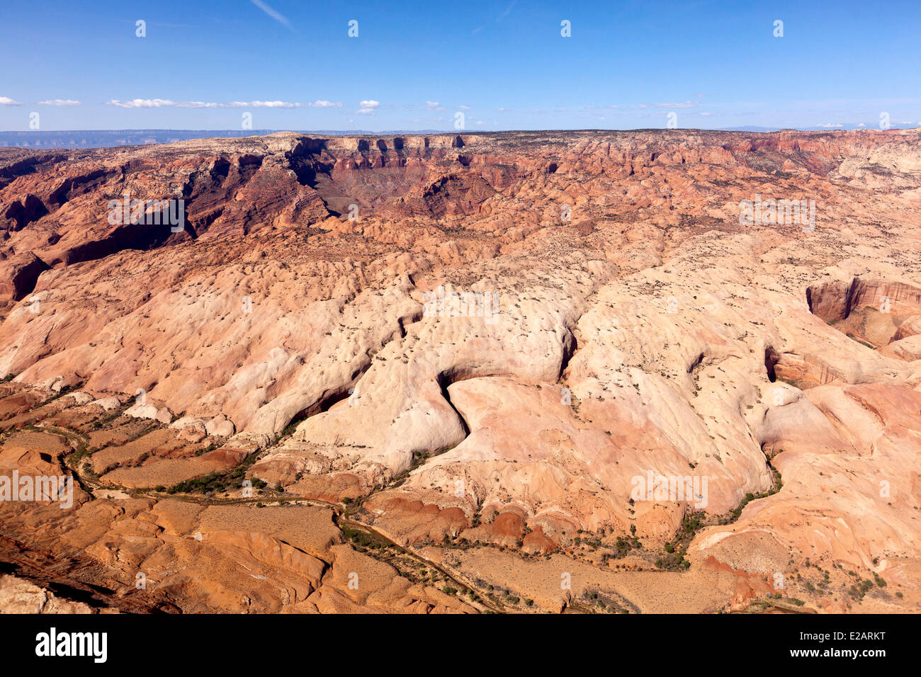 United States, Utah, Capitol Reef National Park, rock piles made of ...