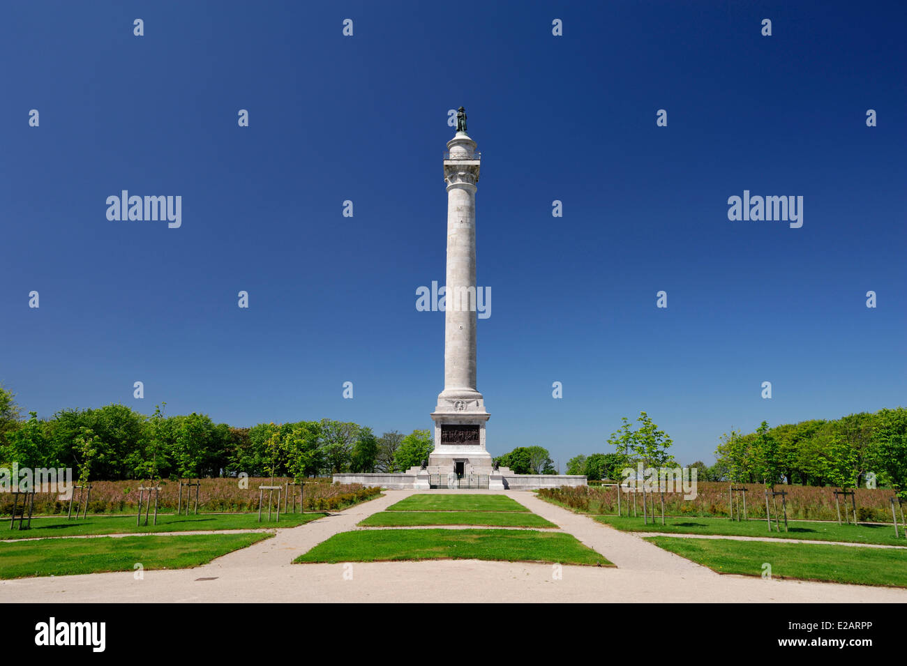 France, Pas de Calais, Wimille, column of the Grande Armee topped by ...