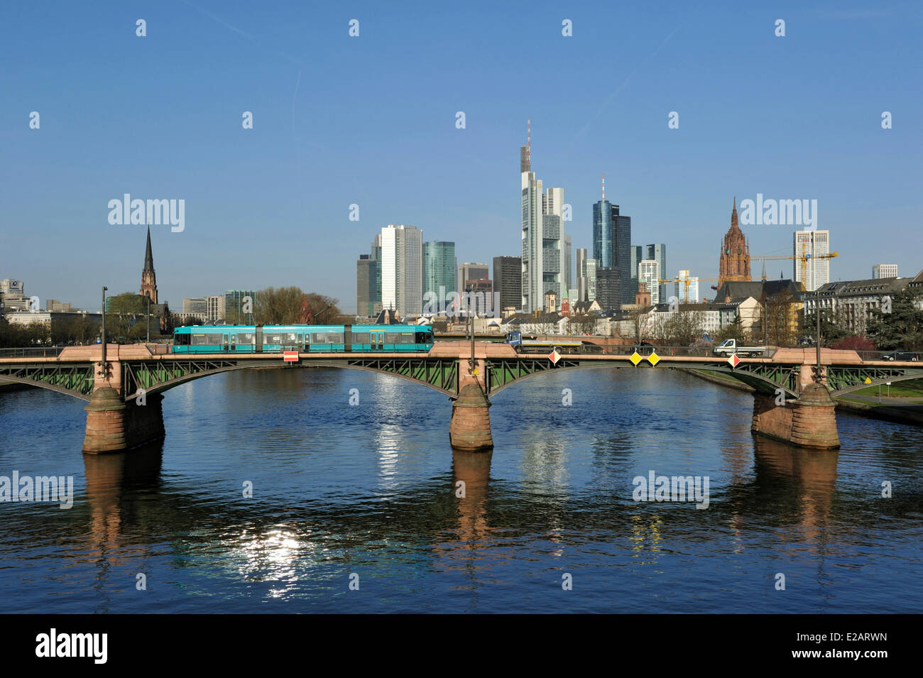 Tram over river hi-res stock photography and images - Alamy