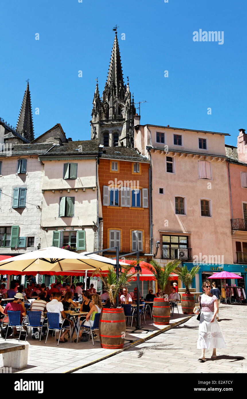 France, Lozere, Mende, market day Stock Photo - Alamy