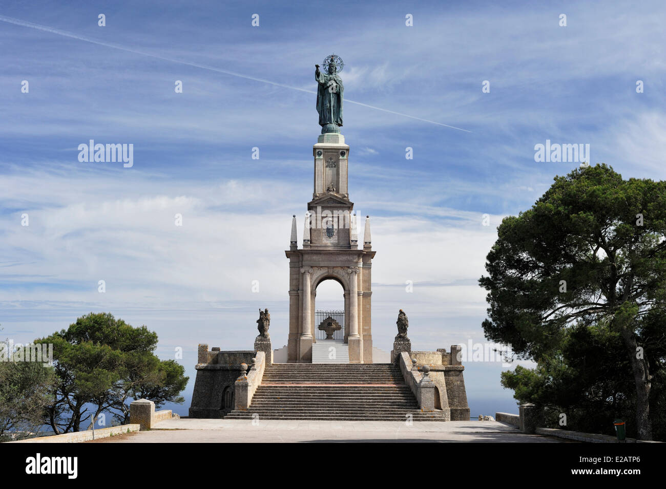 Spain, Balearic Islands, Mallorca, Felanitx, Santuari monastery of Sant ...