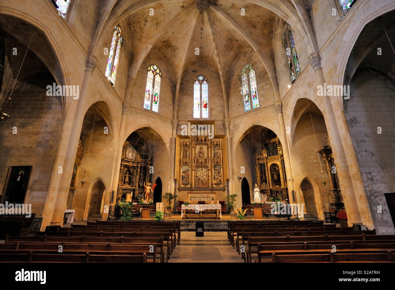 Spain, Balearic Islands, Mallorca, Arta, church of the Transfiguration ...
