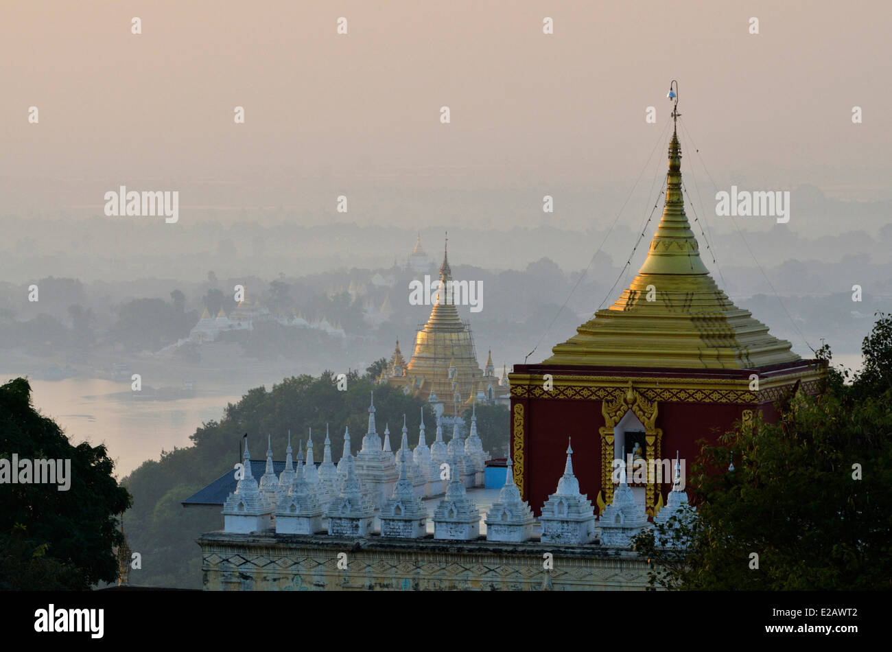 Myanmar (Burma), Sagaing Division, old city of Sagaing, Ponya Shin ...