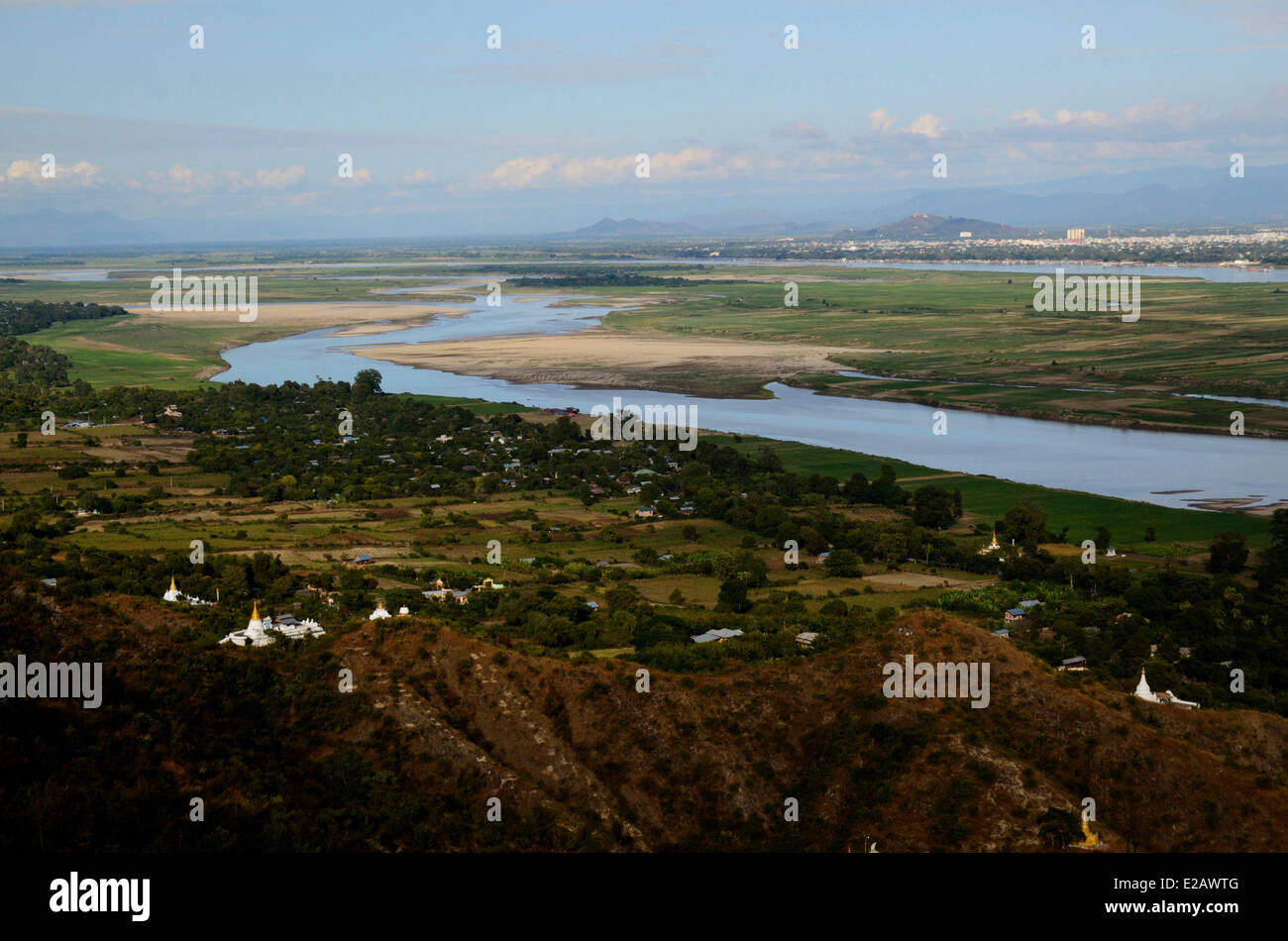 Myanmar (Burma), Sagaing Division, old city of Sagaing, in the ...